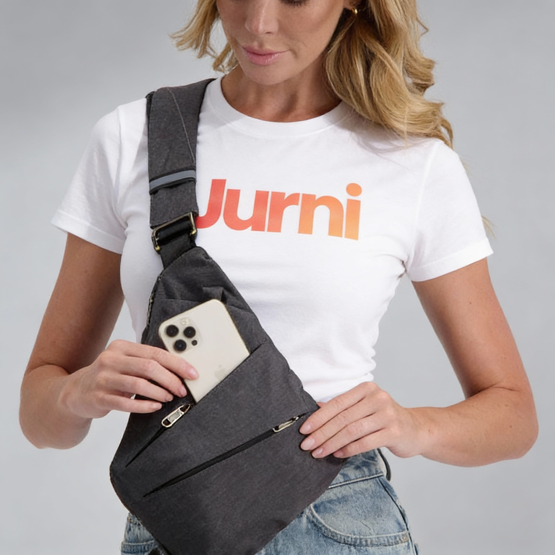 Compact Anti Theft Travel Sling Bag With RFID Pockets – Jurni